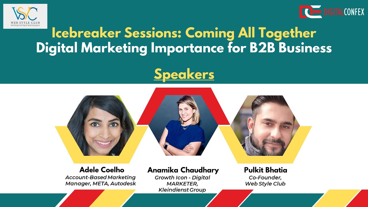 Icebreaker Sessions: Digital Marketing Importance for B2B Business | # ...