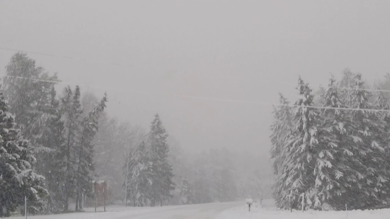 Trenary Michigan 11/27/19 Part 2 Road Conditions - YouTube