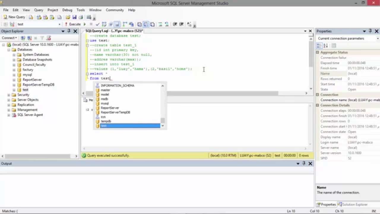 شرح عن الـ SQL Server بشكل مختصر - YouTube