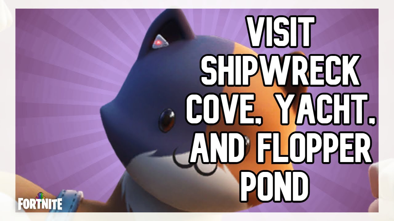 Visit Shipwreck Cove, Yacht, and Flopper Pond Location Guide - Fortnite ...