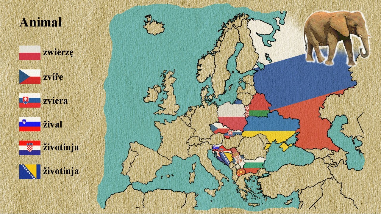 Nature - slavic languages comparison (15 words in 12 languages) - YouTube