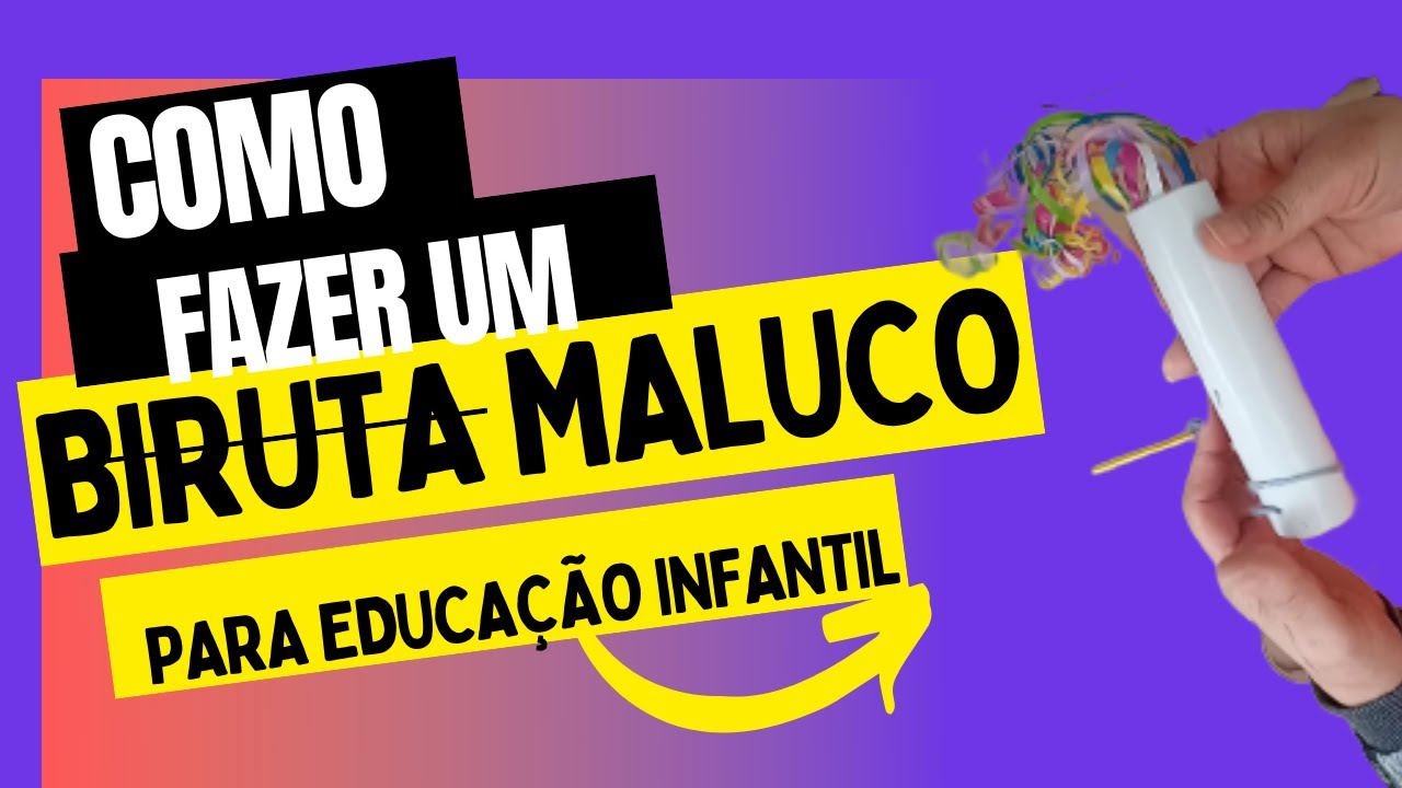COMO FAZER UM BIRUTA MALUCO - passo a passo@ANDREIA_SERAFIM - YouTube