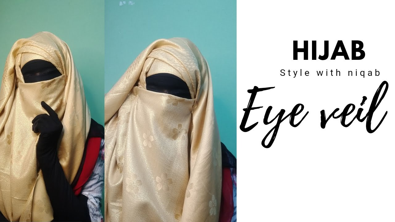 Simple eye veil niqab styles|Hijab tutorial| requested video - YouTube