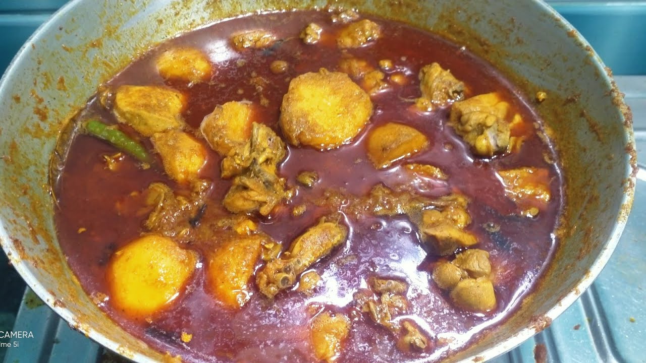 আলু দিয়ে মুরগির ঝোল।। Bengali Style Chicken Alu Jhol Recipe।Easy Testy ...