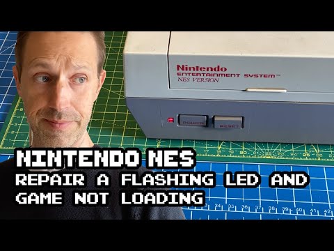 Nintendo NES Red flashing light and game not loading repair - YouTube
