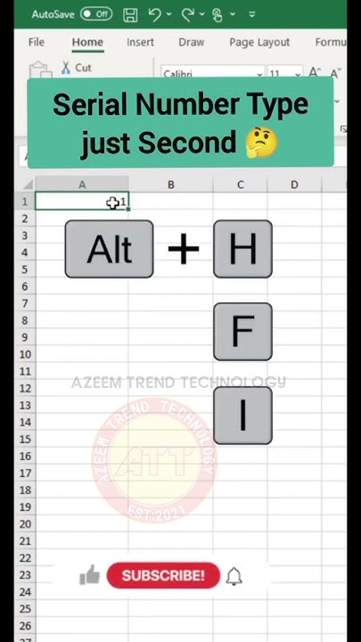 Serial Number In Excel Shortcutautomatic Serial Number In Excel Excel Education Shorts