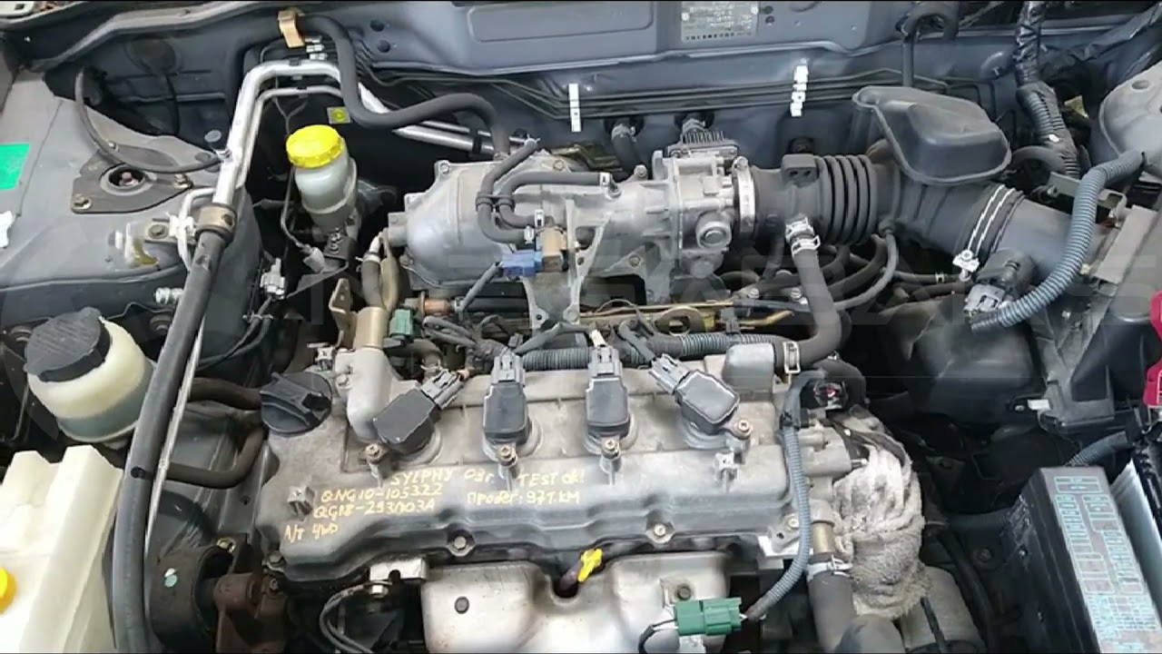 Nissan Bluebird Sylphy QNG10 QG18DE 2003 293003A - YouTube