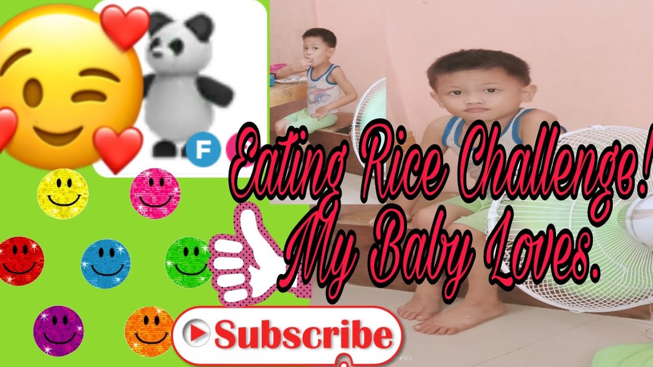 EATING RICE CHALLENGE MY BABYLOVE'S! - YouTube
