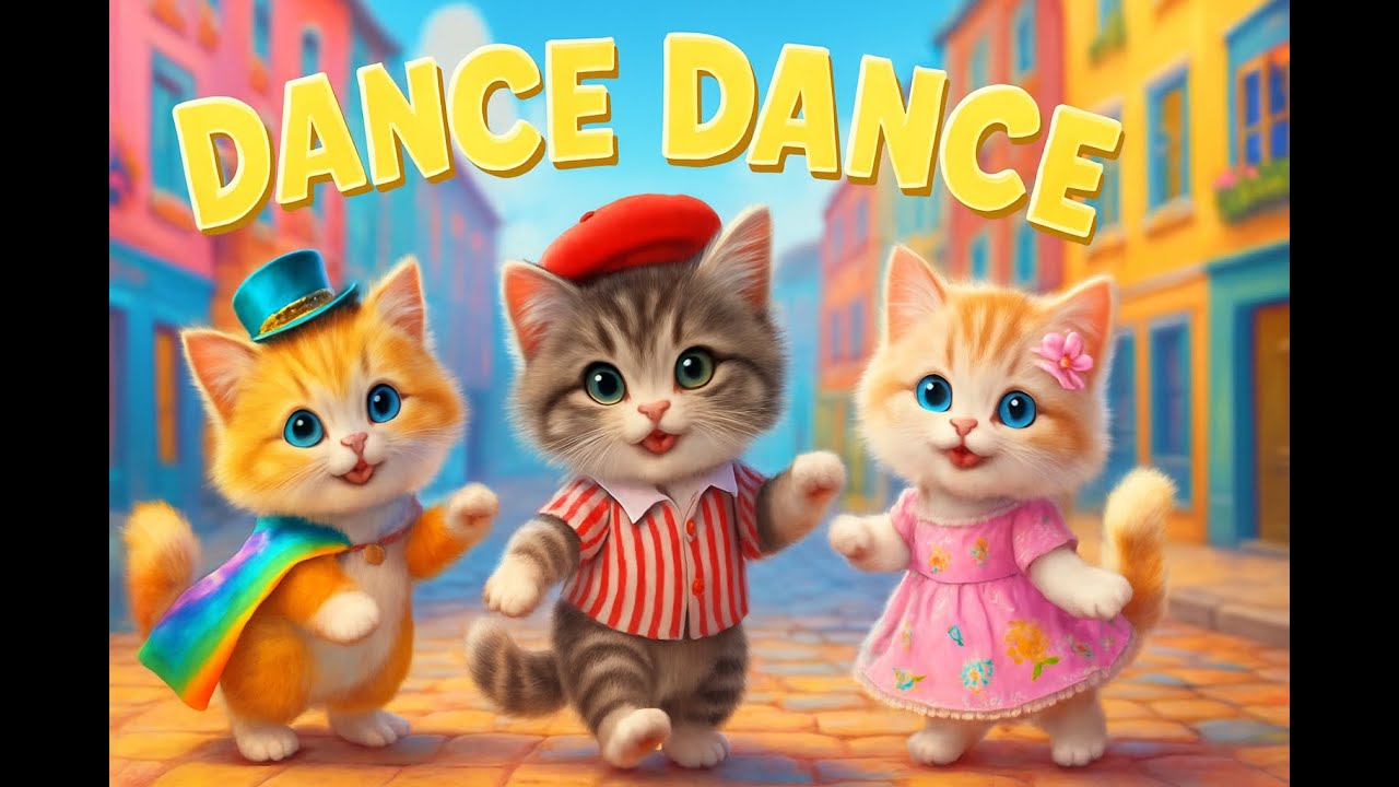 Cutest Cat Dance Party Ever! - YouTube