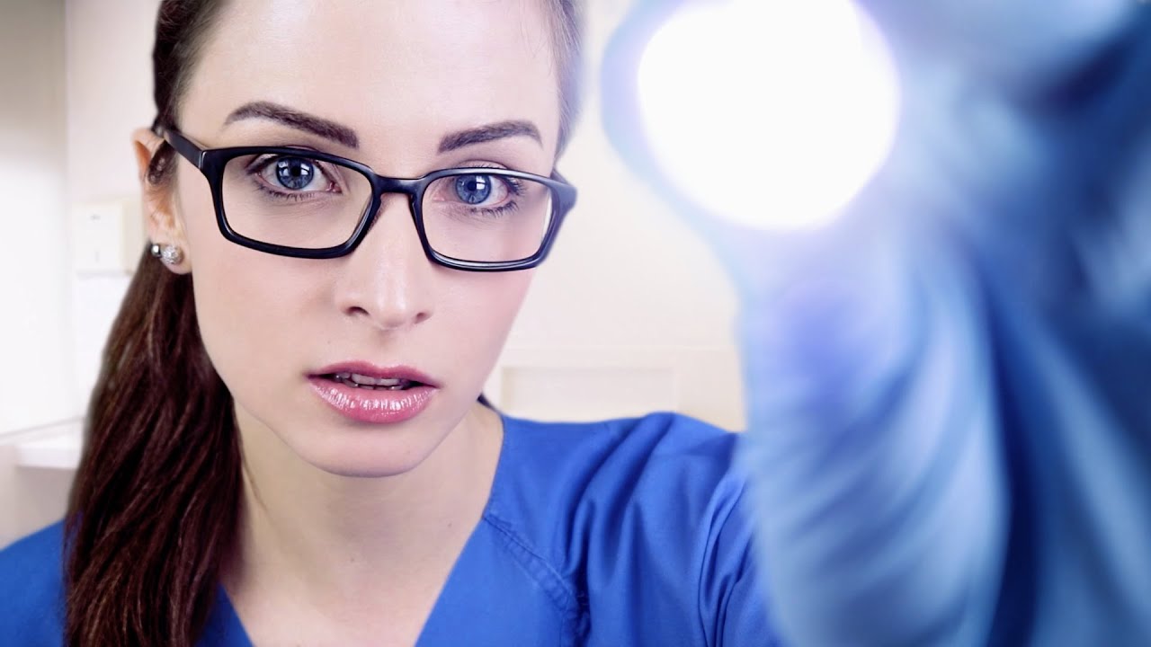 ASMR Doctor Roleplay: Cranial Nerve Exam 👩‍⚕️ with Face Touching ...