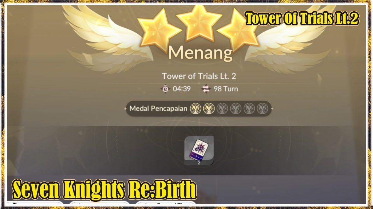 Tower Of Trials Lt 2 - Guide Line Up | Seven Knights Re:Birth - YouTube