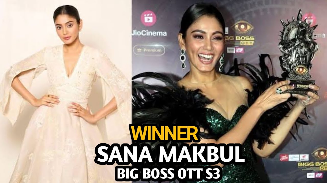 Sana Makbul Winning Moment | Big Boss OTT S3 | Anil Kapoor | Sana ...