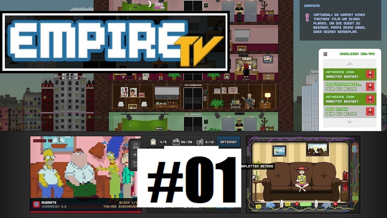 Empire TV Tycoon #01 ( Let's Play Gameplay Deutsch ) - YouTube