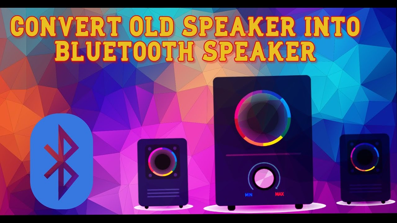 How to Convert Old Speaker into Bluetooth Speaker | Make old speaker a ...