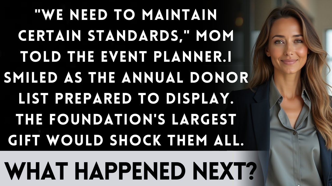 At Mom's Charity Ball, They Hid Me In The Kitchen—Then My Donation ...