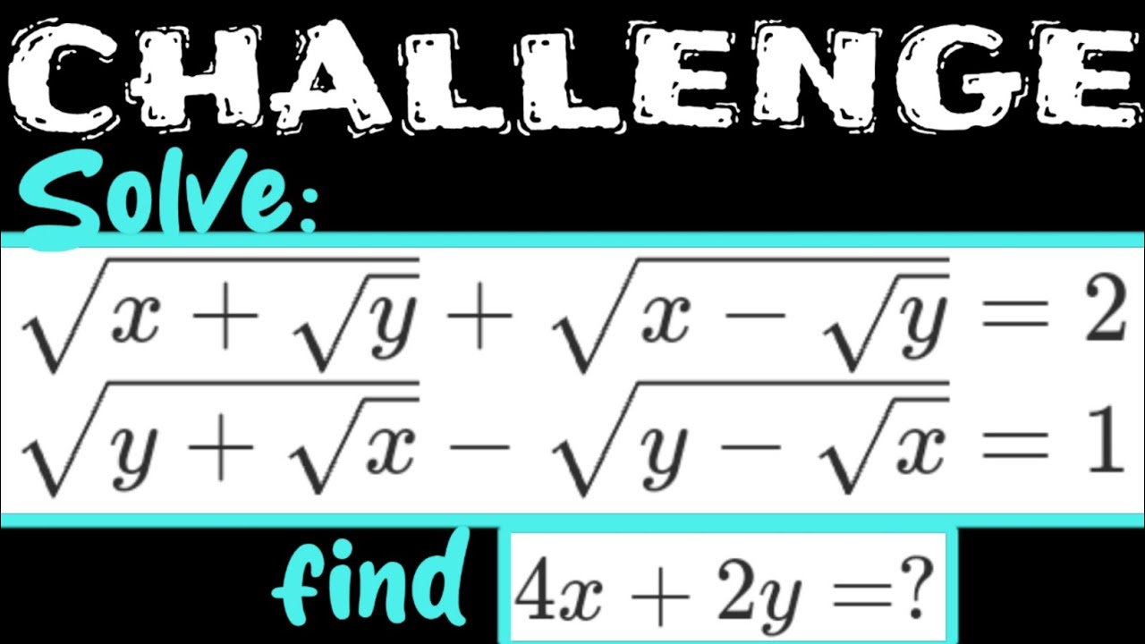 Math Olympiad:A Nice Olympiad Algebra Problem!@AyaansMath - YouTube