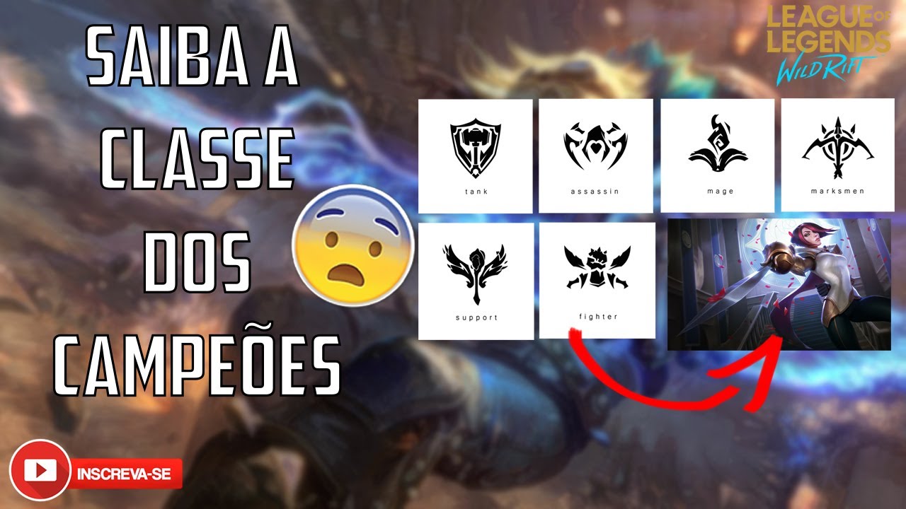 LOL WILD RIFT - SAIBA AGORA AS CLASSES DOS CAMPEÕES DO LOL MOBILE!!🔥 ...