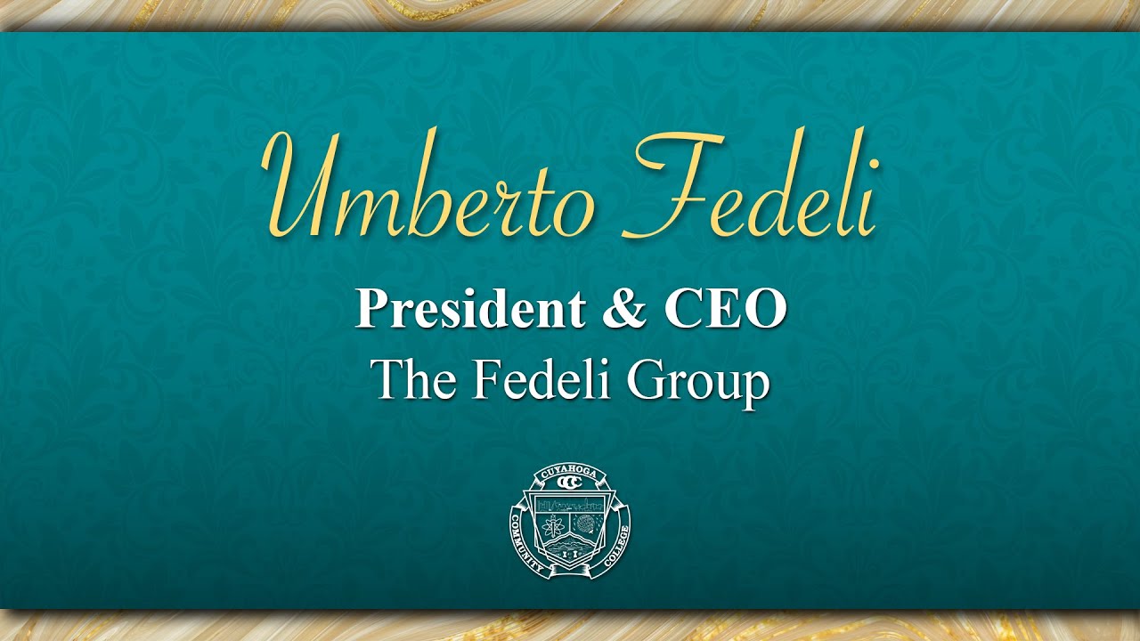 Umberto Fedeli Inauguration Message - YouTube
