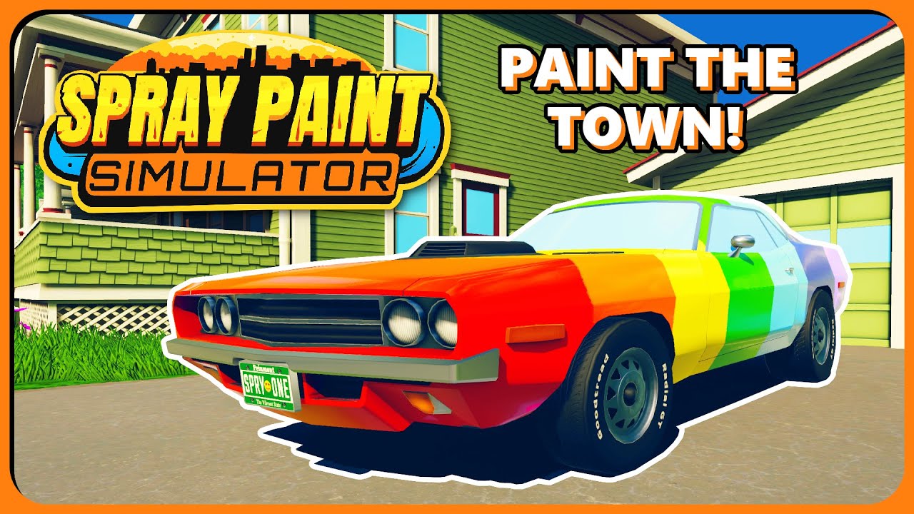 WORLD OF COLOR IN NEW RELAXING SIM! Spray Paint Simulator - YouTube