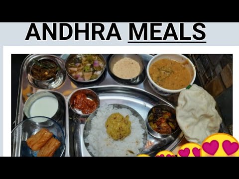 Andhra meals/ Andhra thali/ Andhra Pradesh history/Andhra recipes at ...