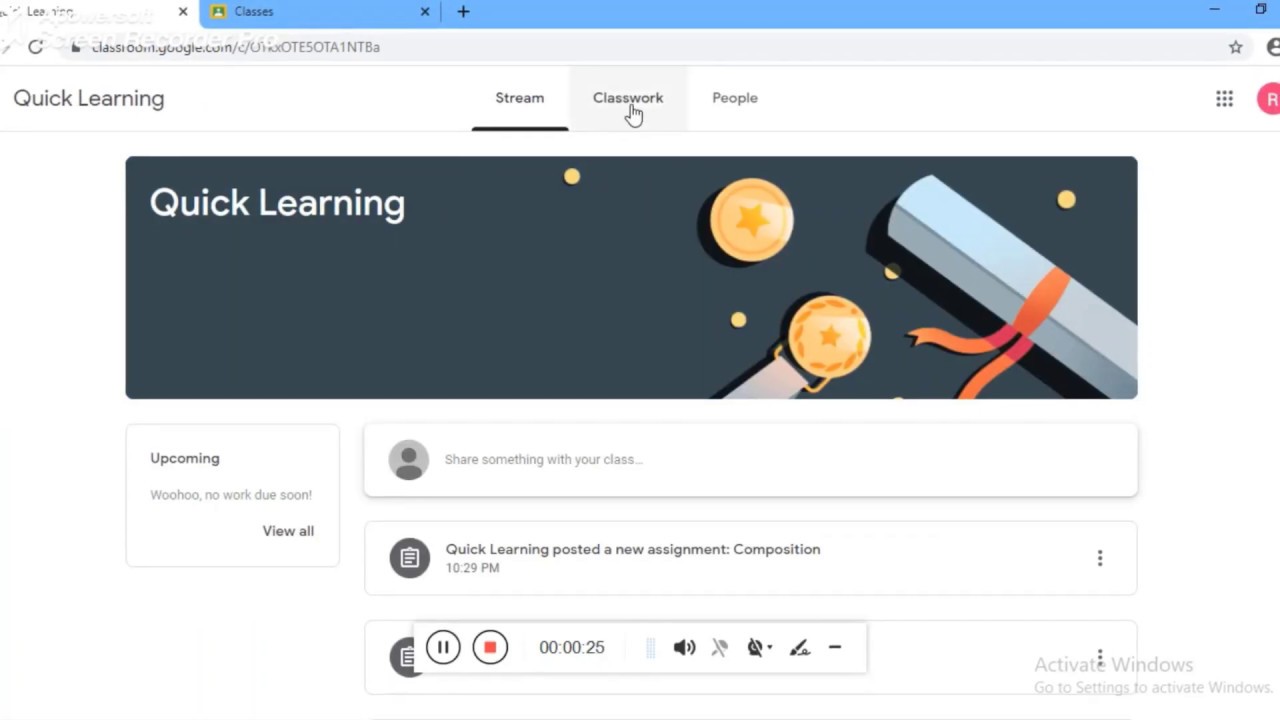 Google Classroom | How to Turn in assignment in Google Classroom ...