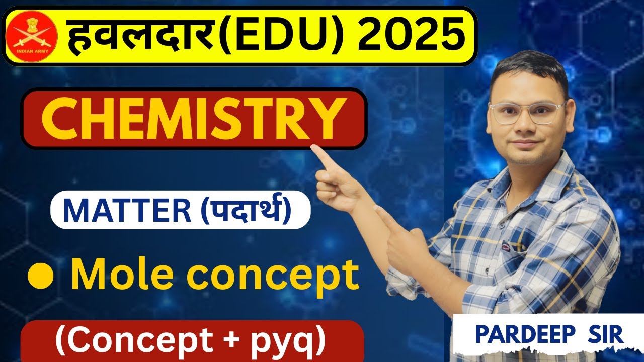 Chemistry Mole topic with Questions | Pradeep sir| Education Havildar - YouTube