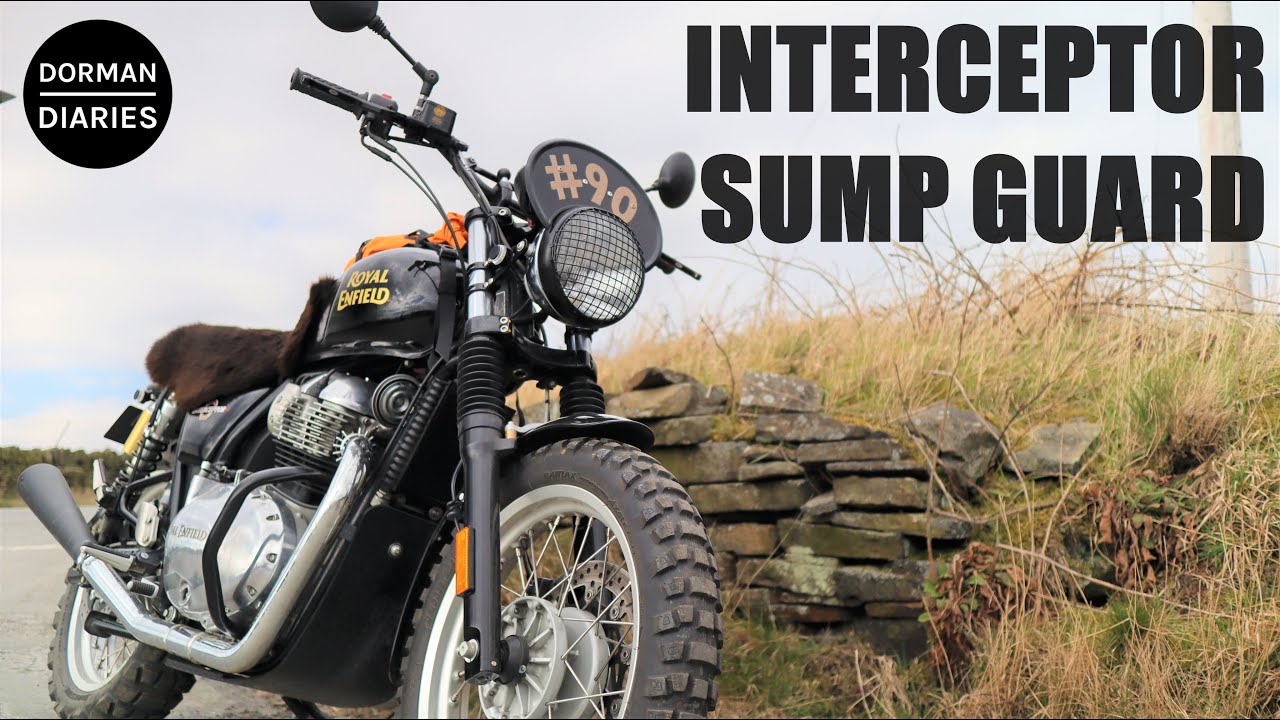 Royal Enfield Interceptor Custom Sump Guard - Part 2 - UK - YouTube