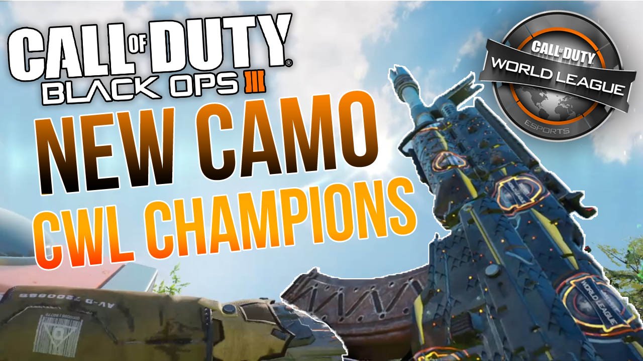 *NEW* BO3 CAMO "CWL CHAMPIONS" CWL Champions Personalization Pack ...