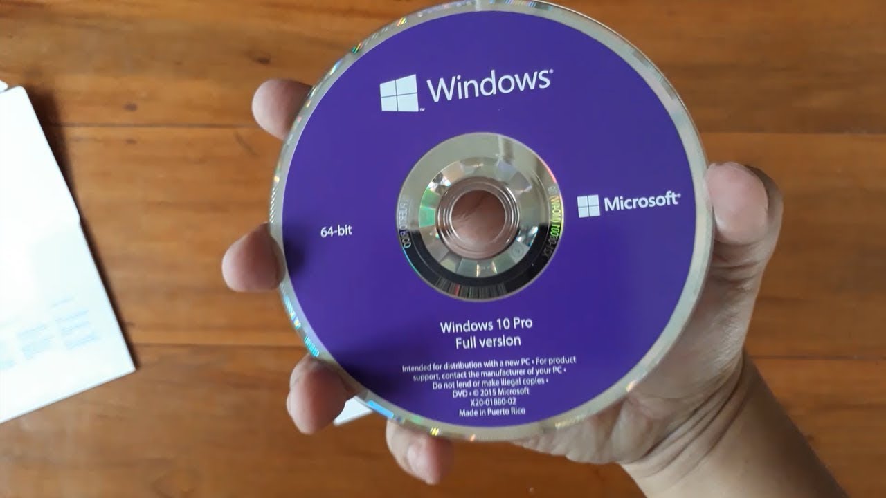 Unboxing Windows 10 Original Indonesia - YouTube