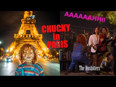 Chucky scaring people in Paris part 1 - Halloween Prank - YouTube