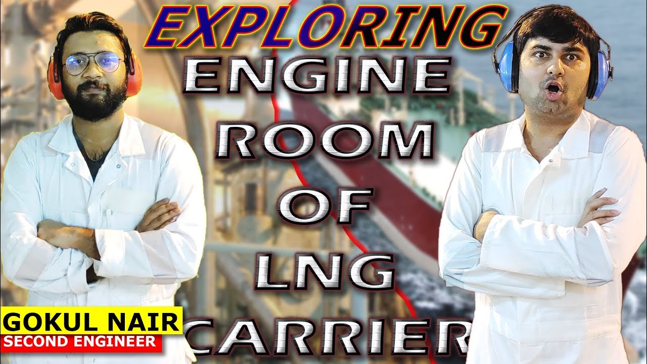 Ship's ENGINE ROOM⚙️ | Engine Room of Large LNG ship | Tour with Marine ...