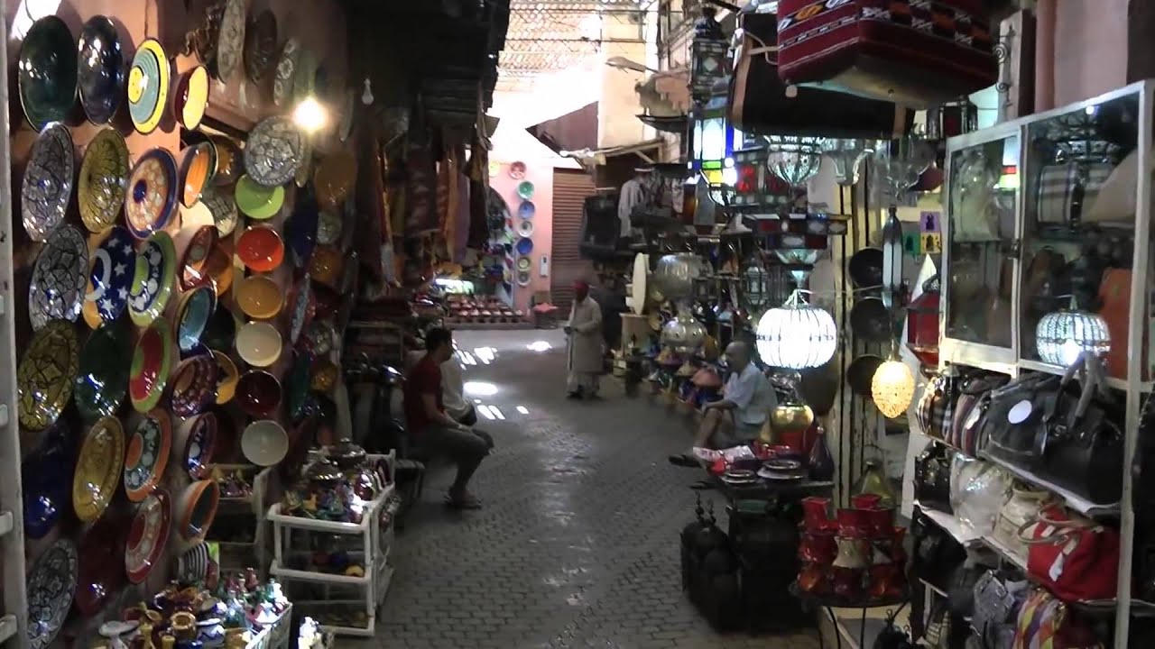 Marrakech Souk by day - YouTube