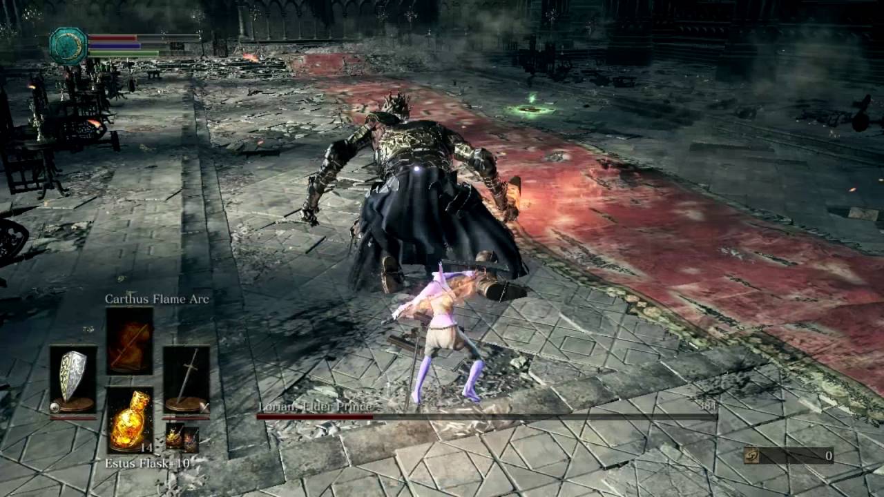 Dark Souls 3 Soul Level 1 - Twin Princess Lorian/Lothric Boss Fight ...