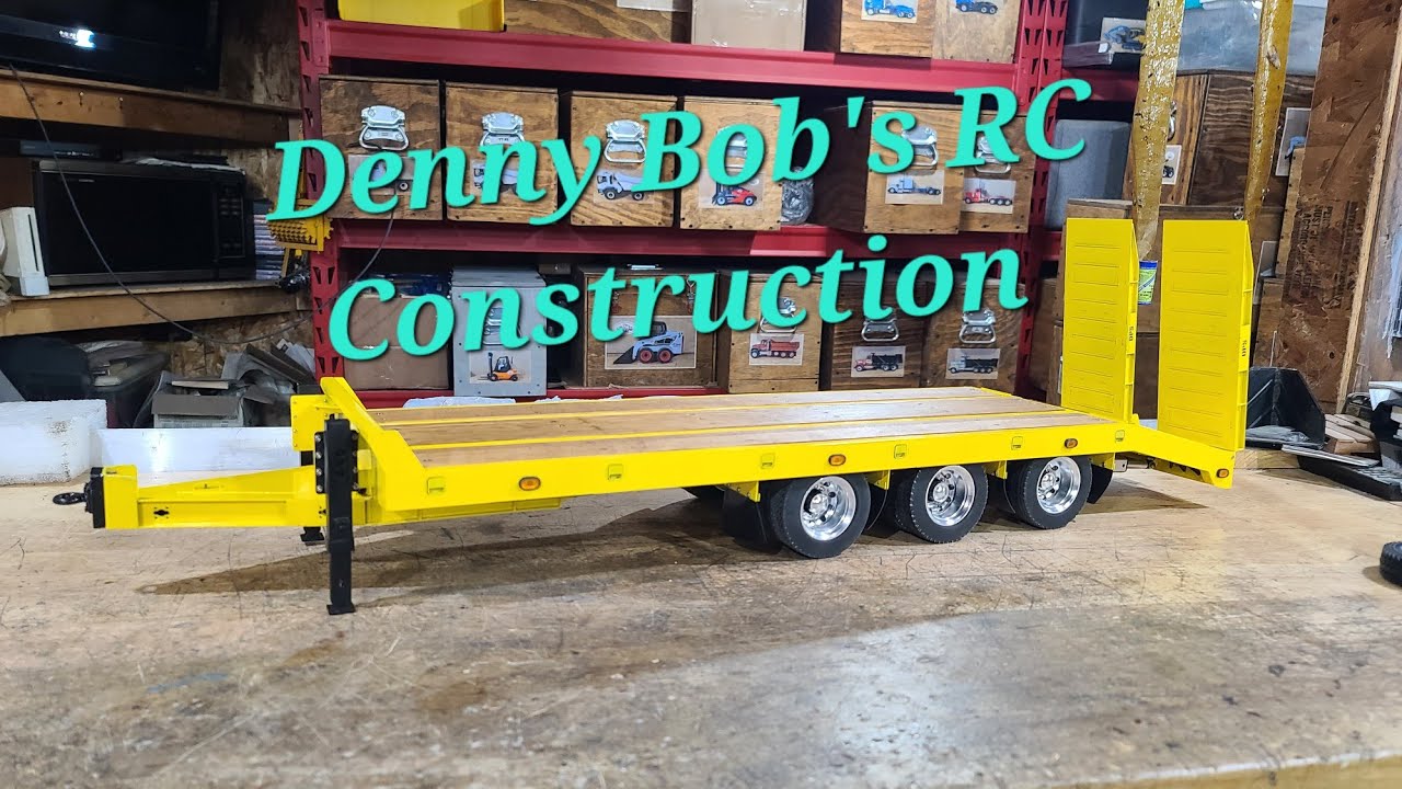 1/14 DPS Scale Flat Deck Triaxle Trailer Video 2 - YouTube