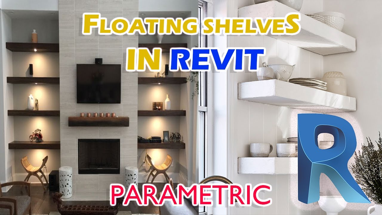 STRETCHABLE FLOATING SHELVES FAMILY IN REVIT - YouTube