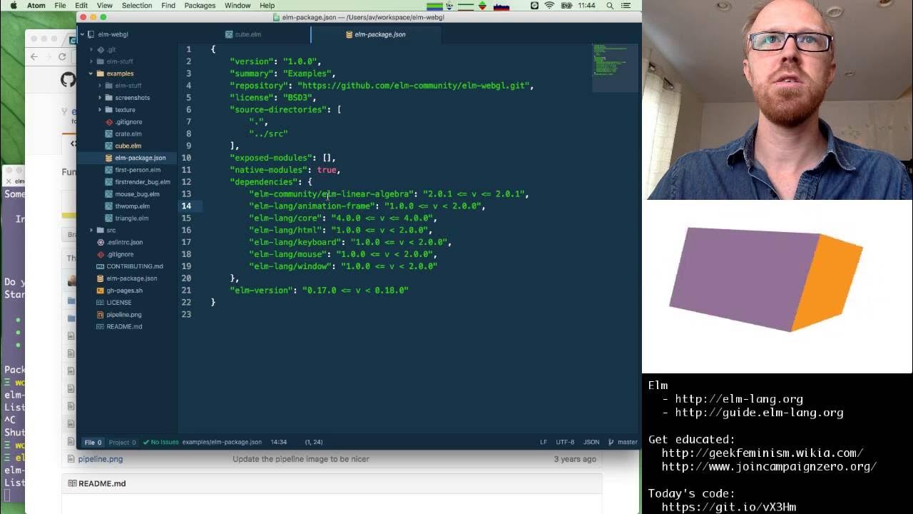 ElmLive - Learning WebGL - Part 1 (Codevember Day 6) - YouTube