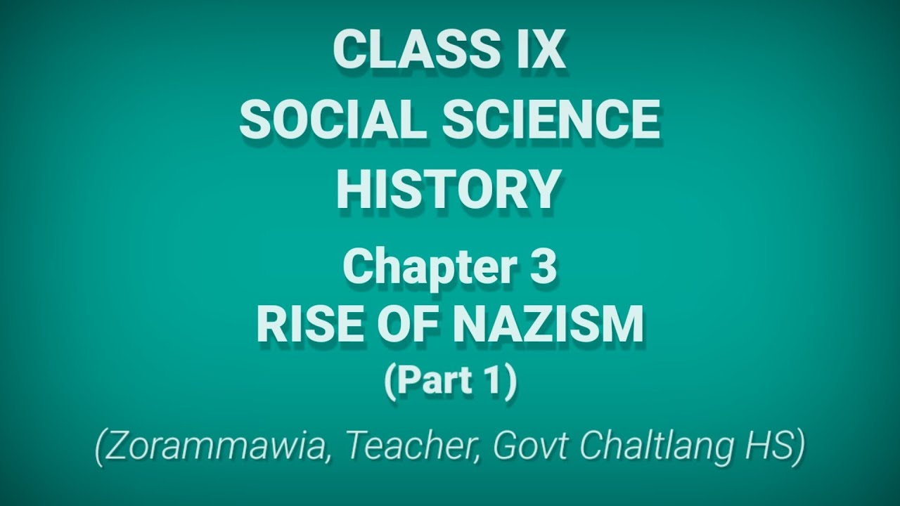 Class 9 History Chapter 3(Part 1) Rise of Nazism - YouTube