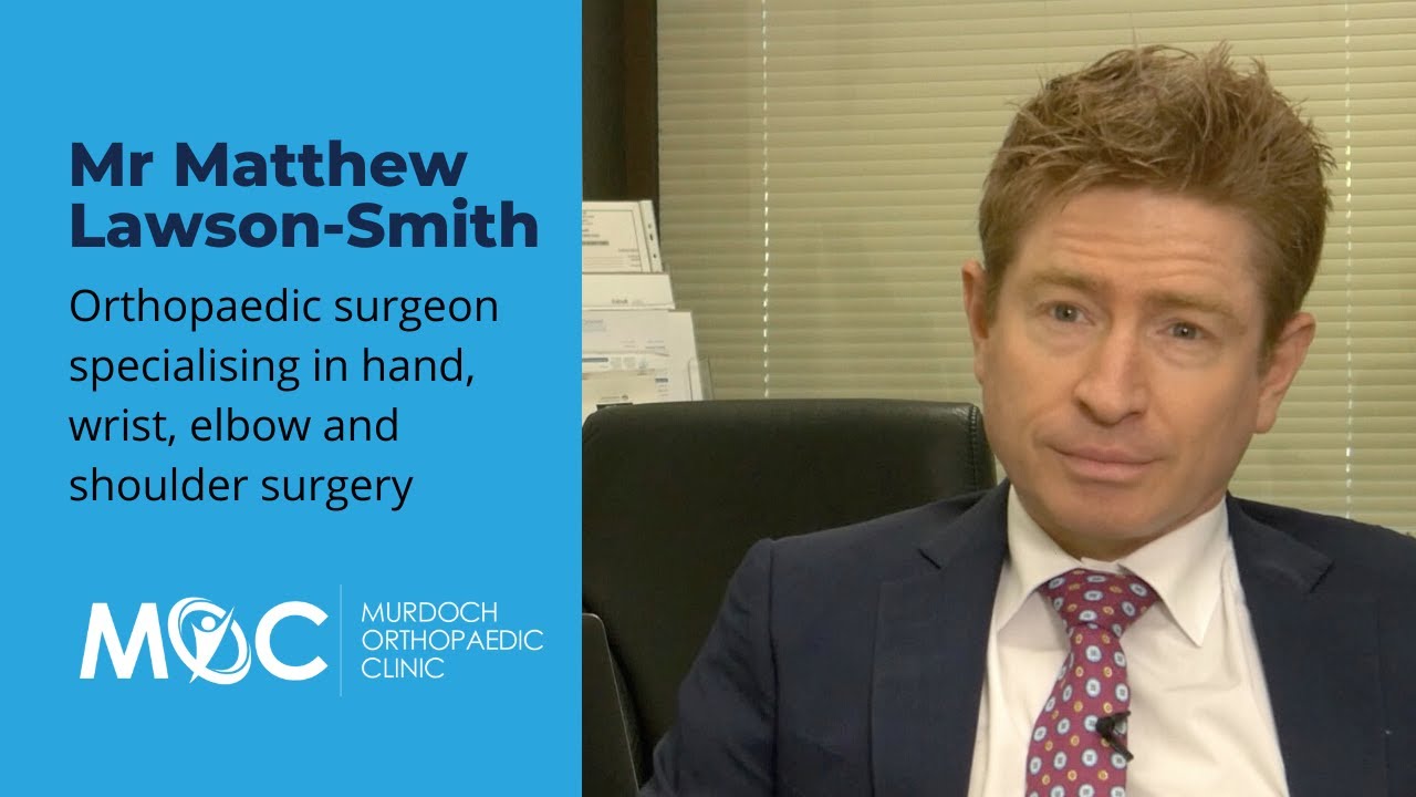 Mr Matthew Lawson Smith - Murdoch Orthopaedic - YouTube