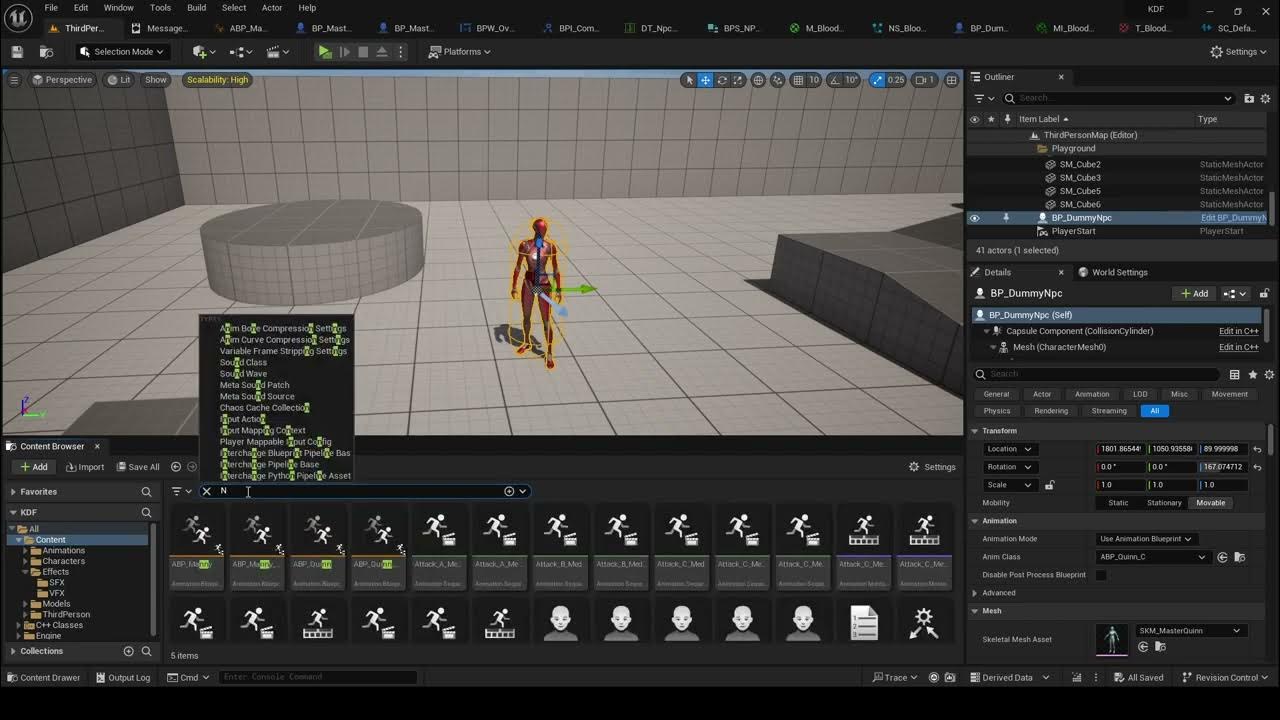 UE5 Full Game Tutorial #15 - Damage Hit Sounds effects - YouTube