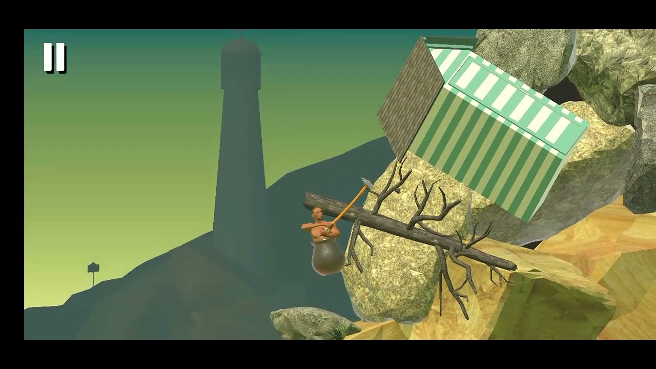 Trying Getting over it (game) pt 1 #gettingoverit - YouTube