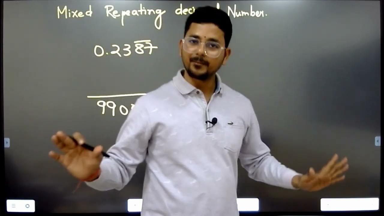 Writing Non-Terminating Recurring Decimal in the form P by Q Shortcut Trick - YouTube