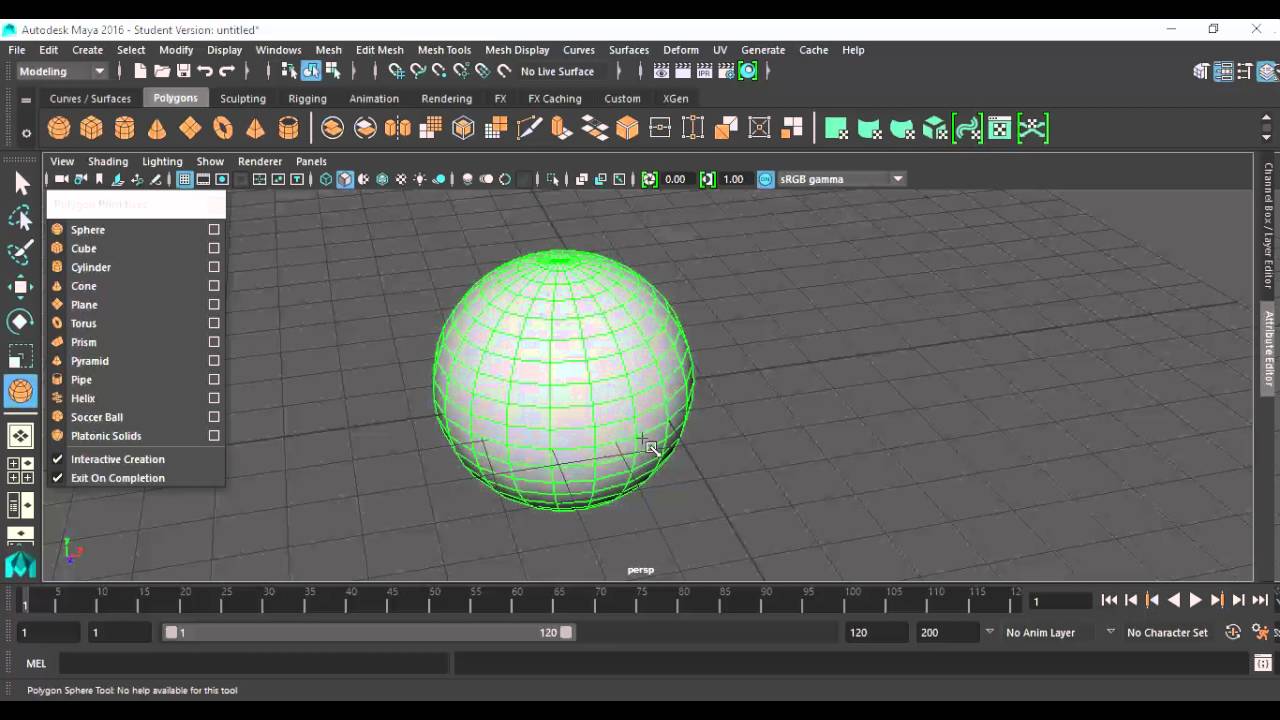 12- Maya polygon الأشكال الرسومية - YouTube