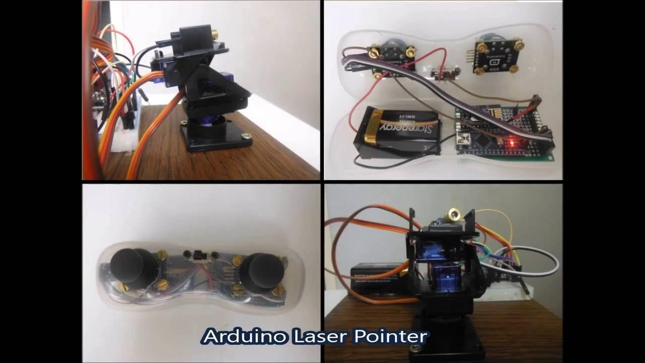 Arduino Laser Pointer Servo Radio Joystick - Arduino Laser Radio con Joystick - YouTube