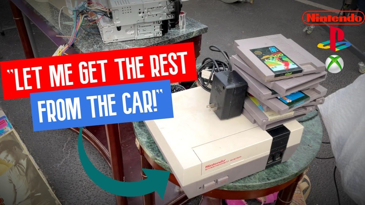 INSANE VINTAGE VIDEO GAME SCORE AT GARAGE SALE!!! - YouTube