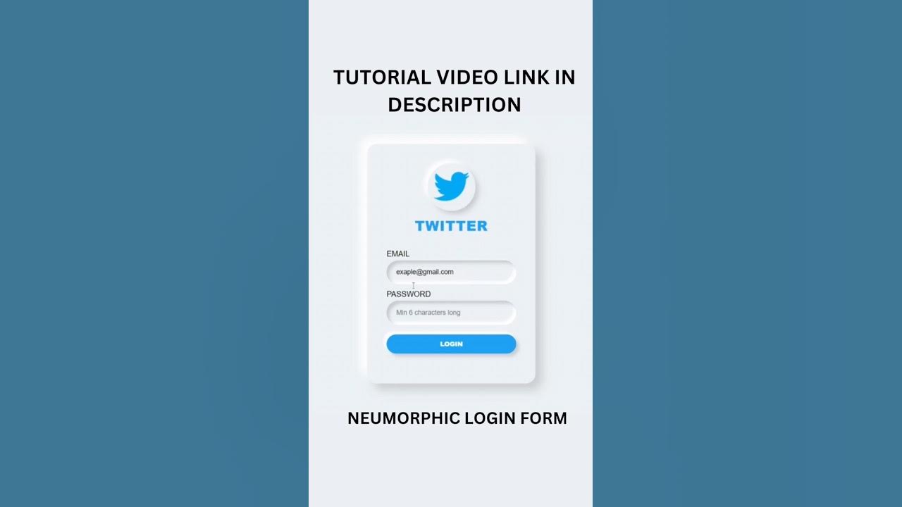 Neumorphic Login Form Using Css Programming Loginform Cssneumorphism Loginformdesign Coding