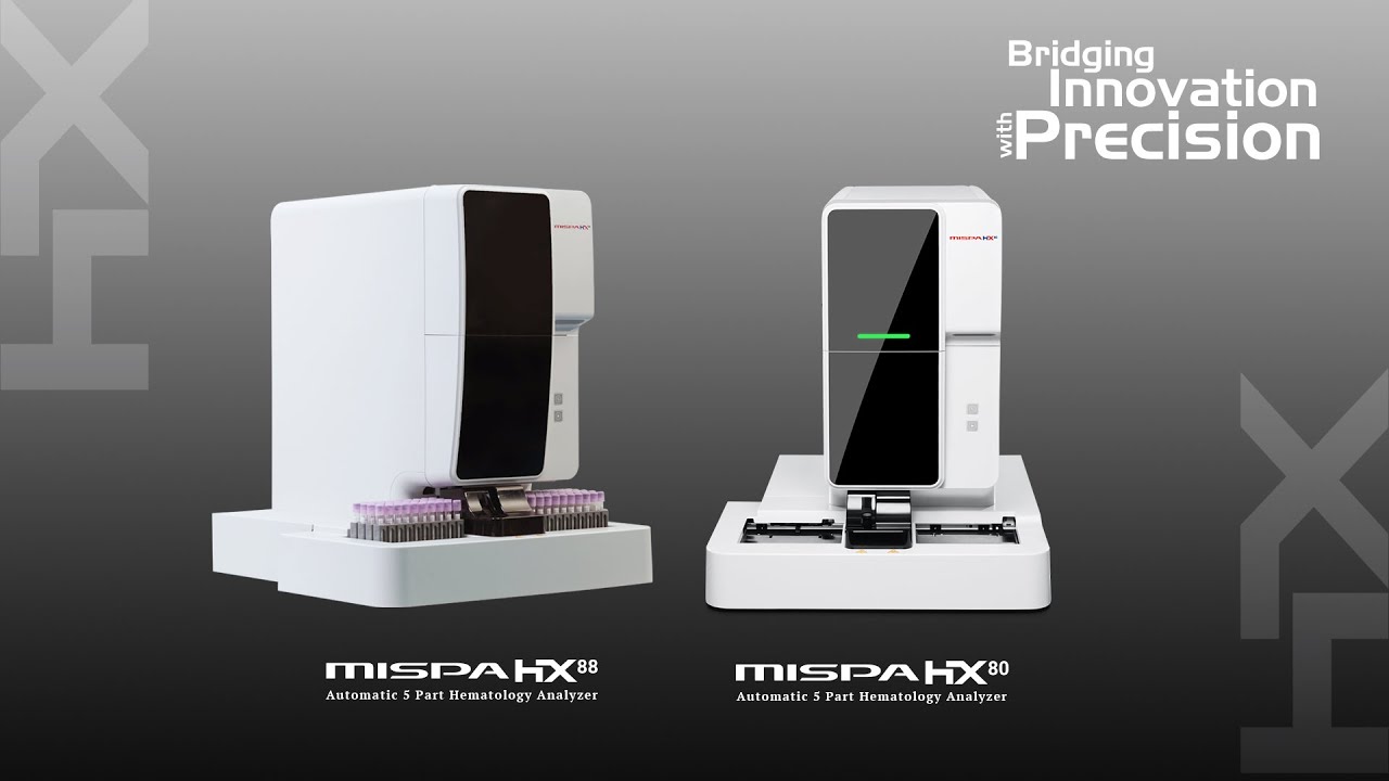 Mispa HX 8 Series - Top Class 6 Part Hematology Analyzer - YouTube