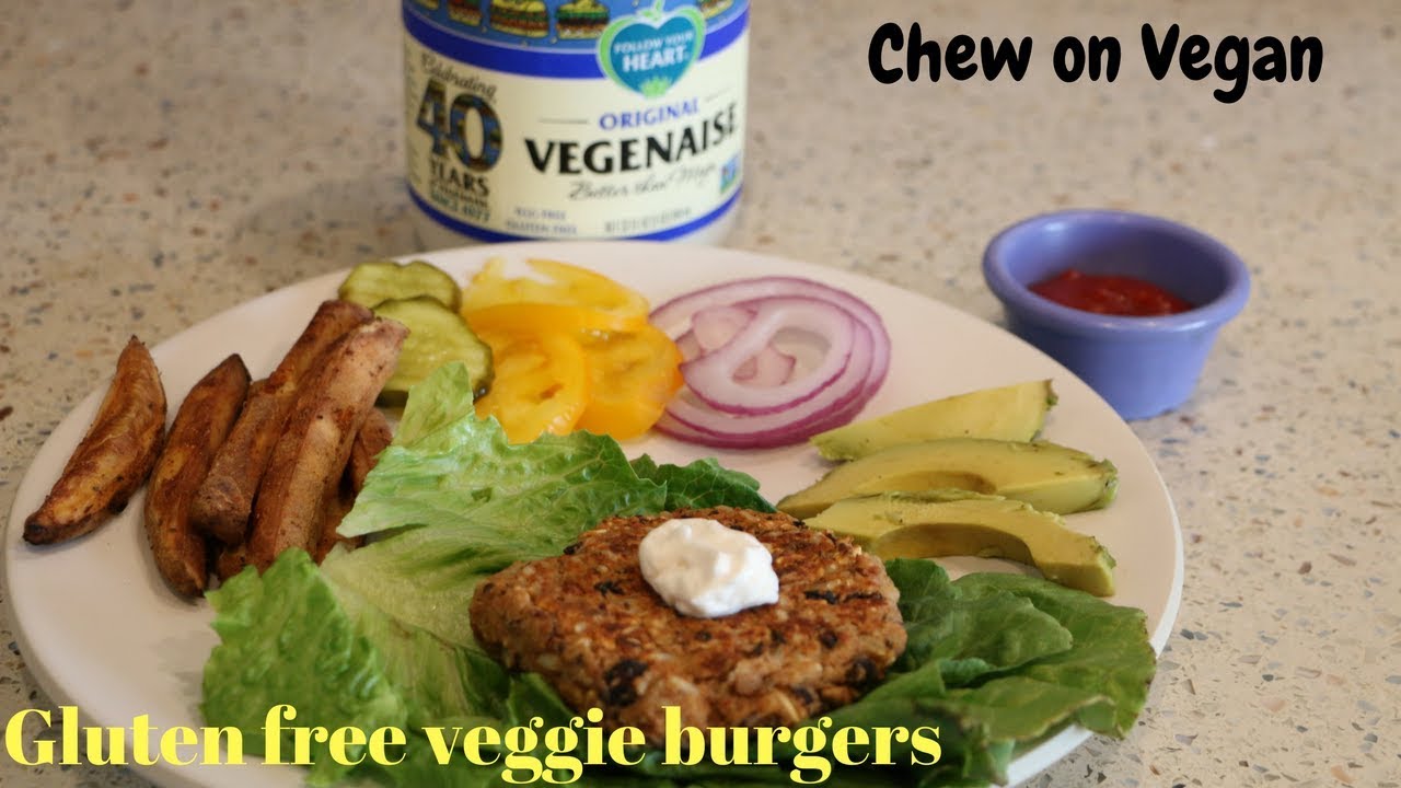 gluten free veggie burgers-Jeff Novick style - YouTube