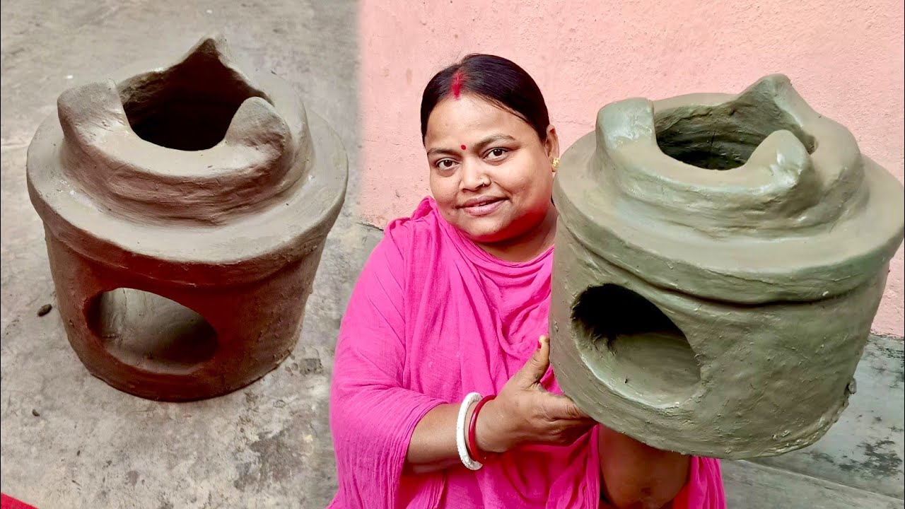 সহজে বানানো যায় মাটির এই তোলা উনুন রান্না করবেন দীর্ঘদিন || mitti ka ...