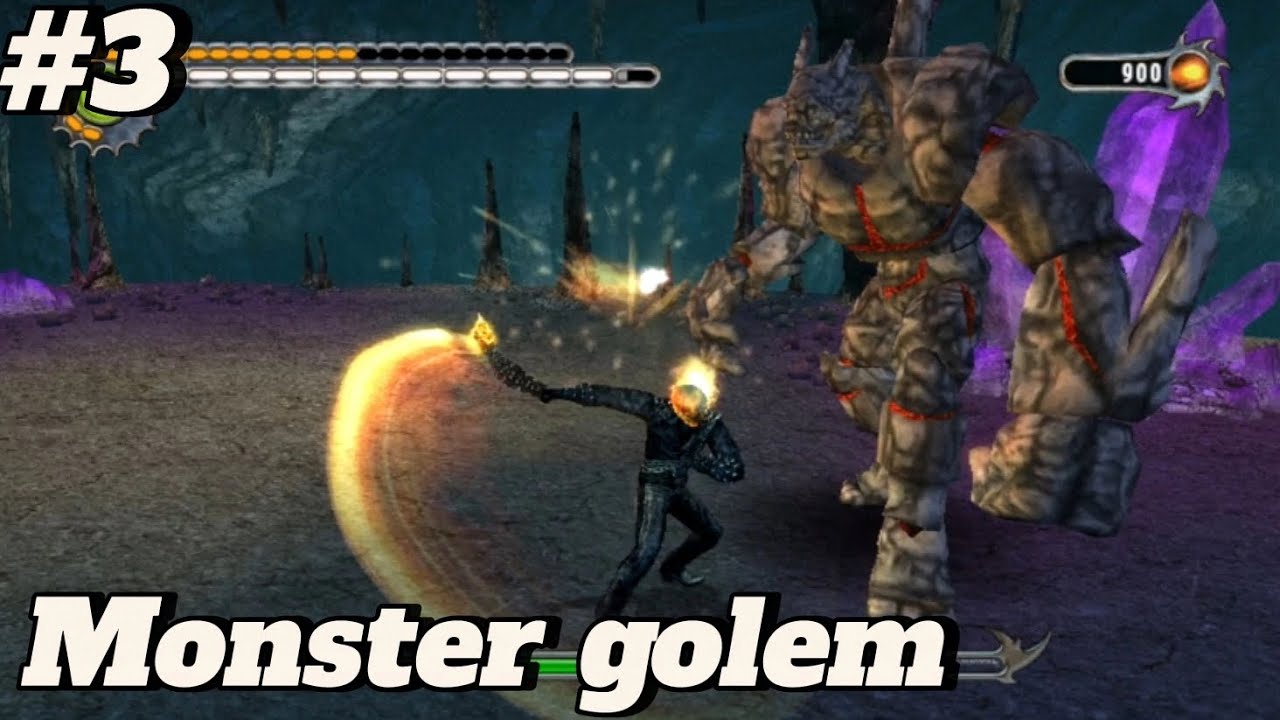 Mini bos golem - Ghost rider aethersx2 - YouTube